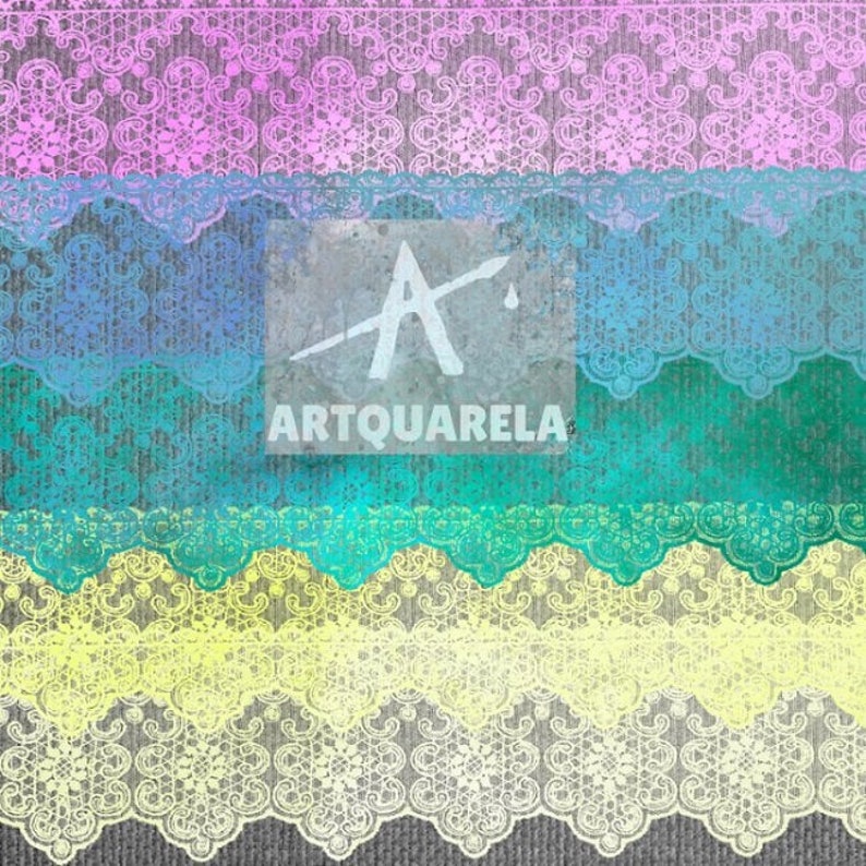 Watercolor Lace Clipart, Borders Clipart,overlay Lace Clip Art,white ...