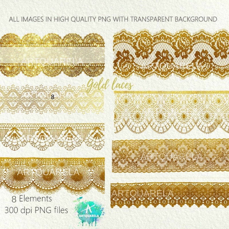 Gold Lace Png