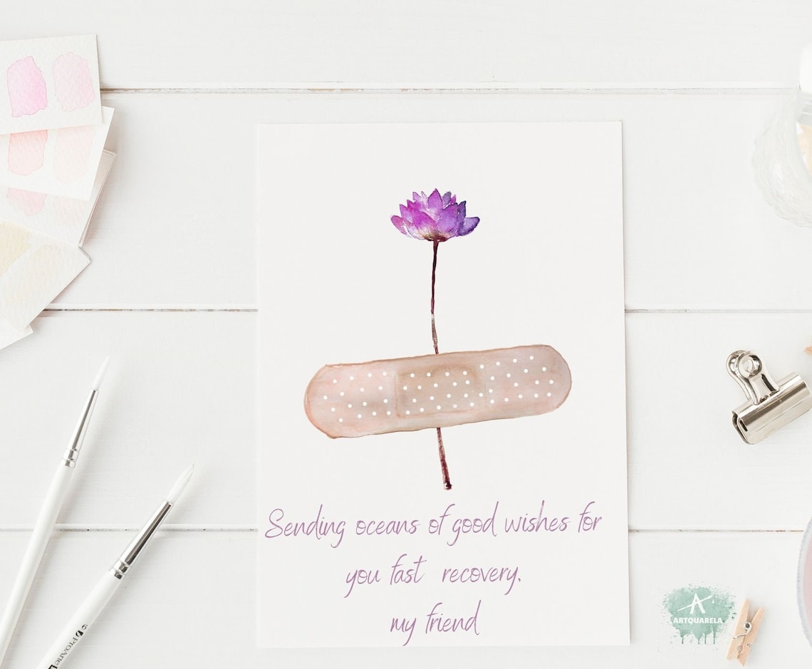 Bandage Clipartwatercolor Band Aid With Flowerscare - Etsy