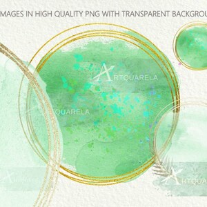 Glitter Circles Watercolor Blackground Clipart Golden Frames, Glitter ...