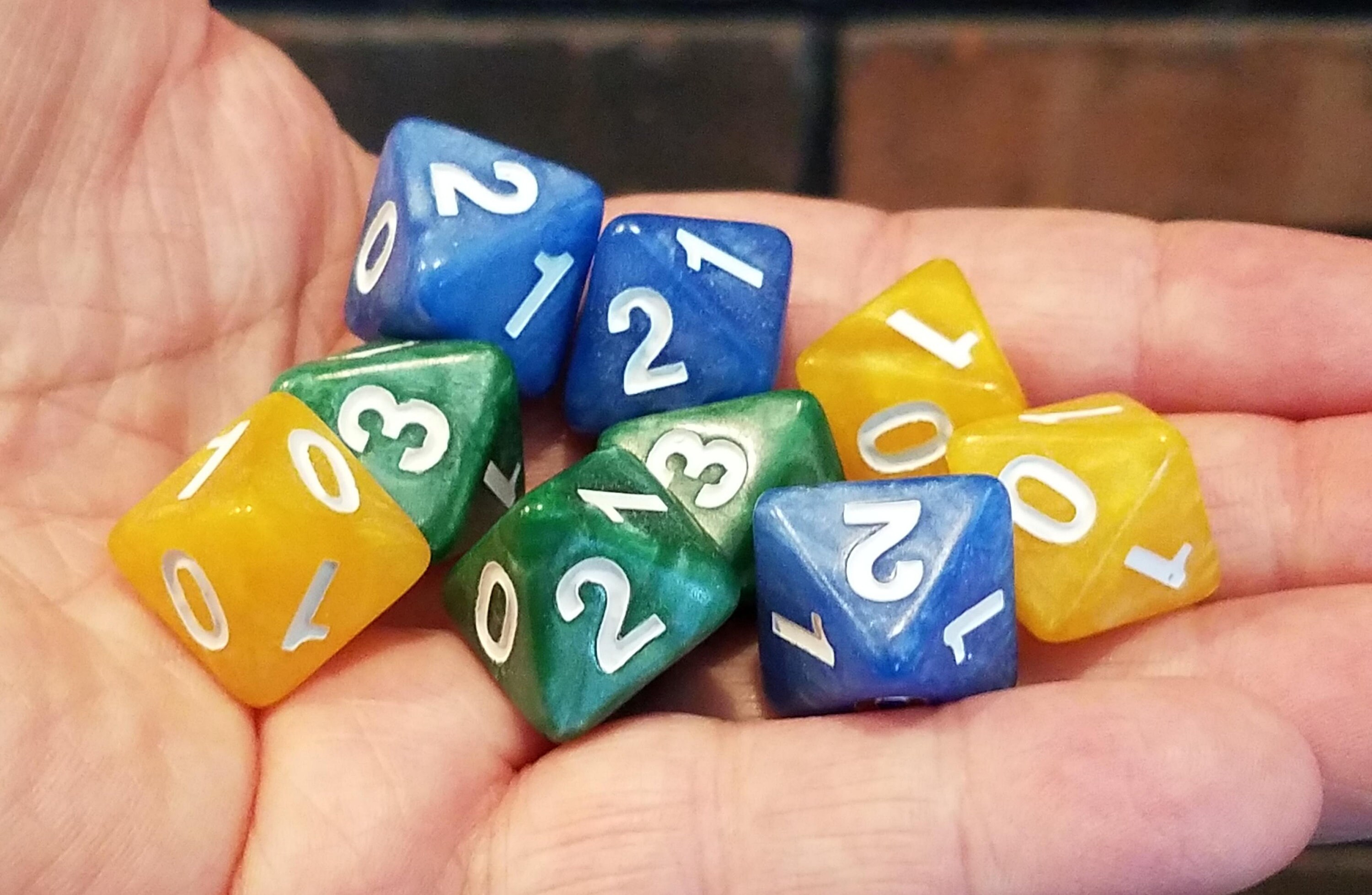 Unique Binomial Polyhedral Dice Set D8s Coin Flip Dice - Etsy Polska