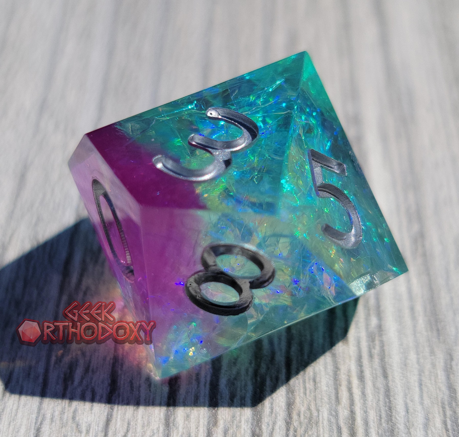 Sharp Edge Dice - Blue and Purple Full Set With Inclusions for D&D ...