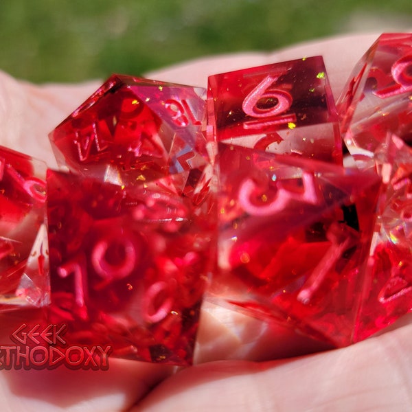 Clear Dice Set - Etsy
