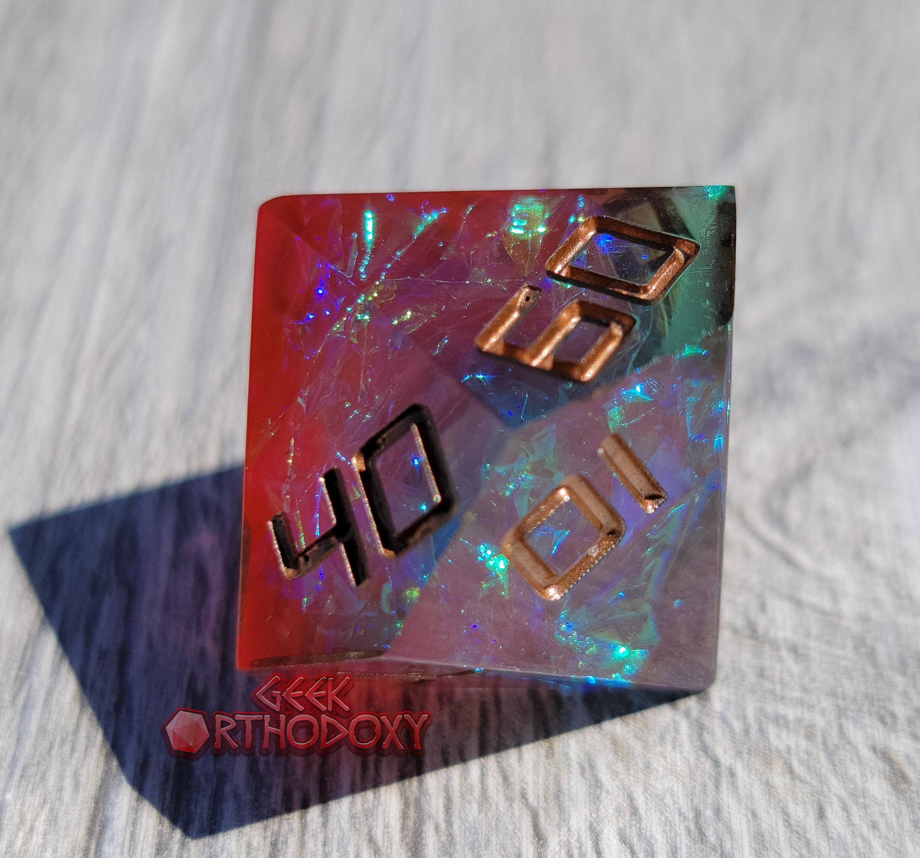 Sharp Edge Dice Full Set With Inclusions Rock Candy - Etsy