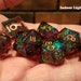 Sharp Edge Dice Full Set With Inclusions Prismatic - Etsy