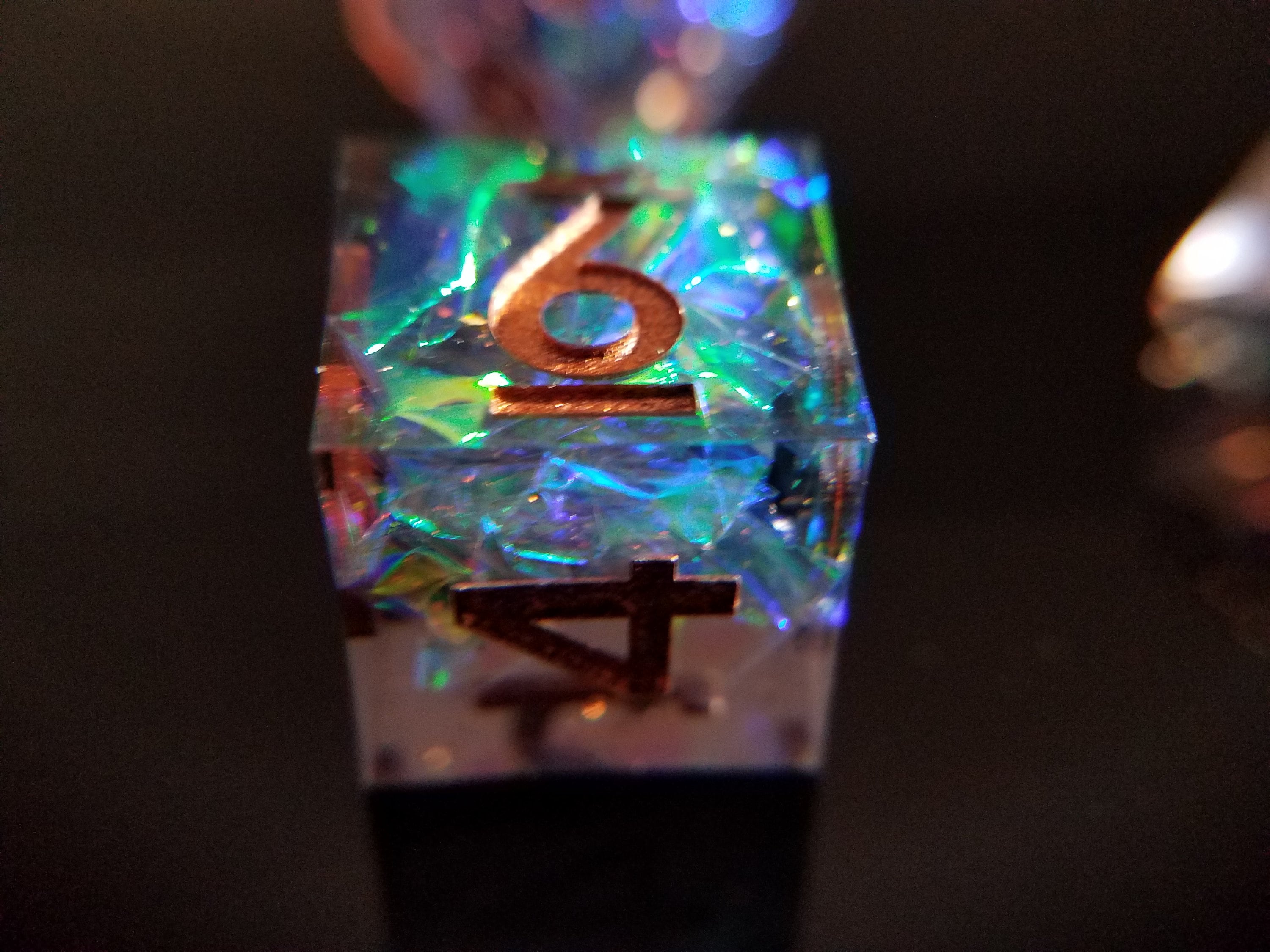 Sharp Edge Dice Full Set With Inclusions Prismatic - Etsy