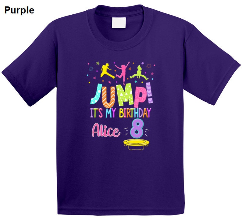 Jump Party Shirt Trampoline Birthday Jump Shirt Trampoline - Etsy