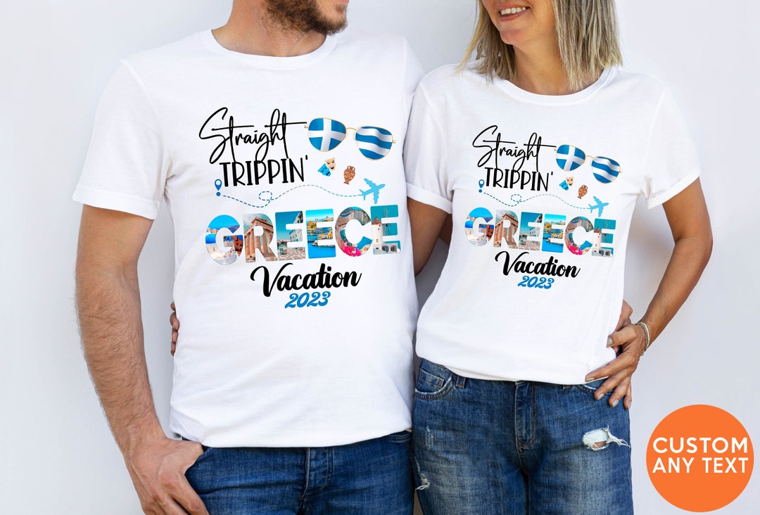 Straight Trippin', Greece Shirt, Greek Flag Shirts, Greece Vacation ...