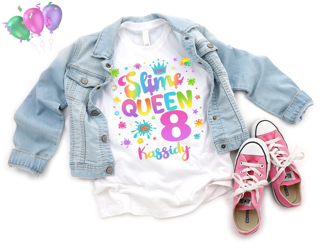 Slime Birthday, Transfer File PNG - Etsy