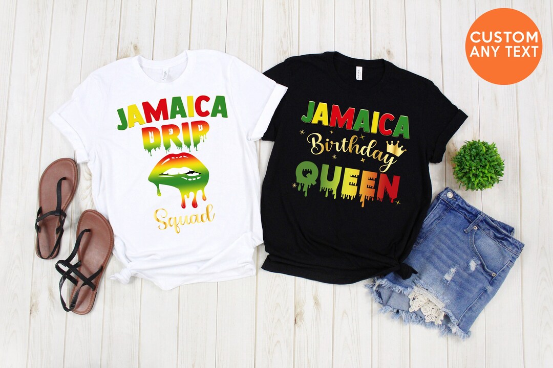 Jamaica Shirt Birthday Drip Jamaica Girls Trip Drip Squad - Etsy