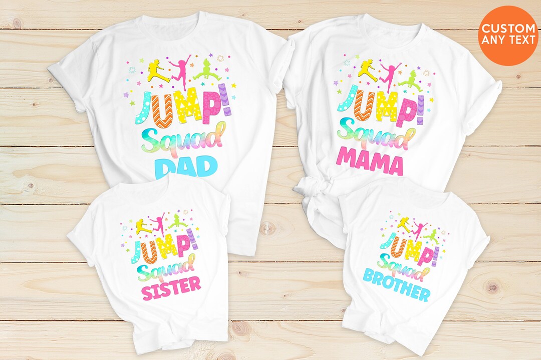 Jump Party Shirt, Trampoline Birthday, Jump Squad, Jump Matching Tee ...