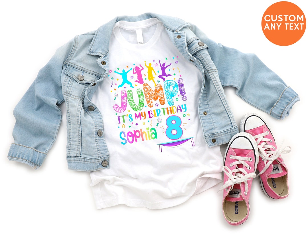 Jump Party Shirt, Trampoline Birthday, Jump Shirt, Trampoline Party ...