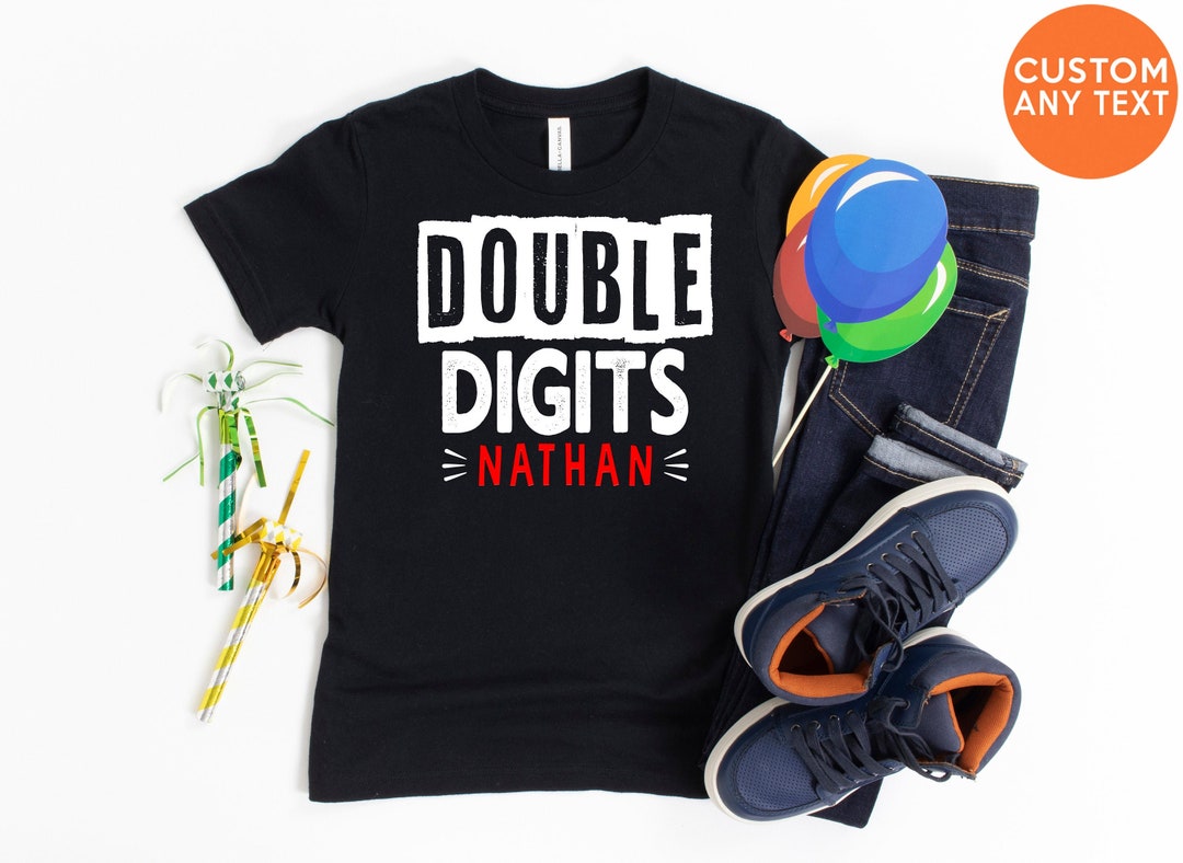 Double Digits, Ten Birthday Boy Shirt, 10 Double Digits, Boys Birthday ...