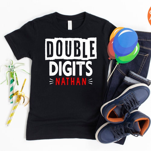 Double Digits Ten Birthday Boy Shirt 10 Double Digits Boys - Etsy