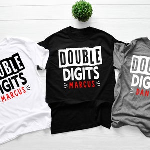 Double Digits, Ten Birthday Boy Shirt, 10 Double Digits, Boys Birthday ...