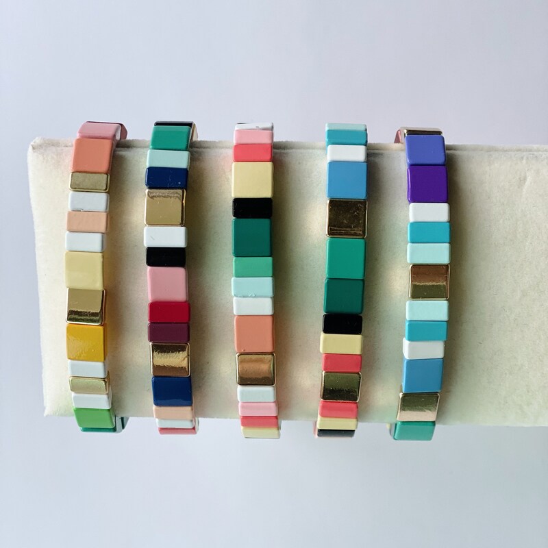 Tile Bracelet - Etsy