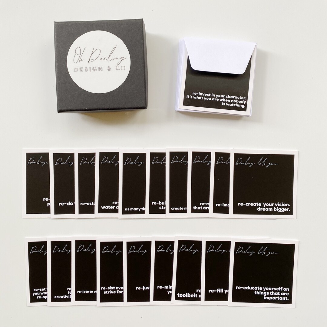 Darling PERSONAL-GROWTH Cards (set of 20) - Etsy
