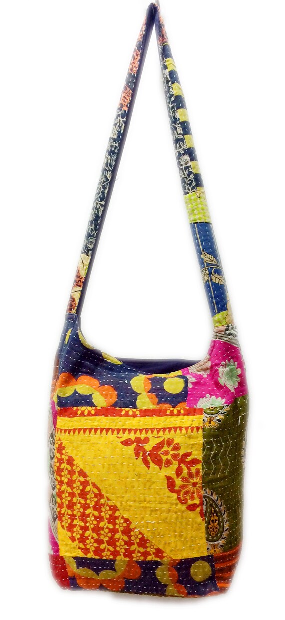 Vintage Kantha Bag Assorted Design Handmade Cotton Ba… - Gem