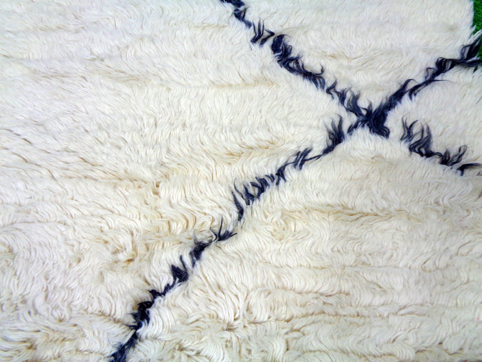 3x5ft Rug Wool Rug White Shaggy Rug Moroccon Rug Home | Etsy