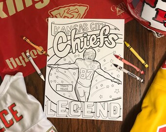 Kansas City Chiefs Coloring Pages - Etsy Sweden