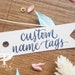 Custom Mini Gift Tags Personalised Calligraphy Flag Gifts Tags Wedding ...