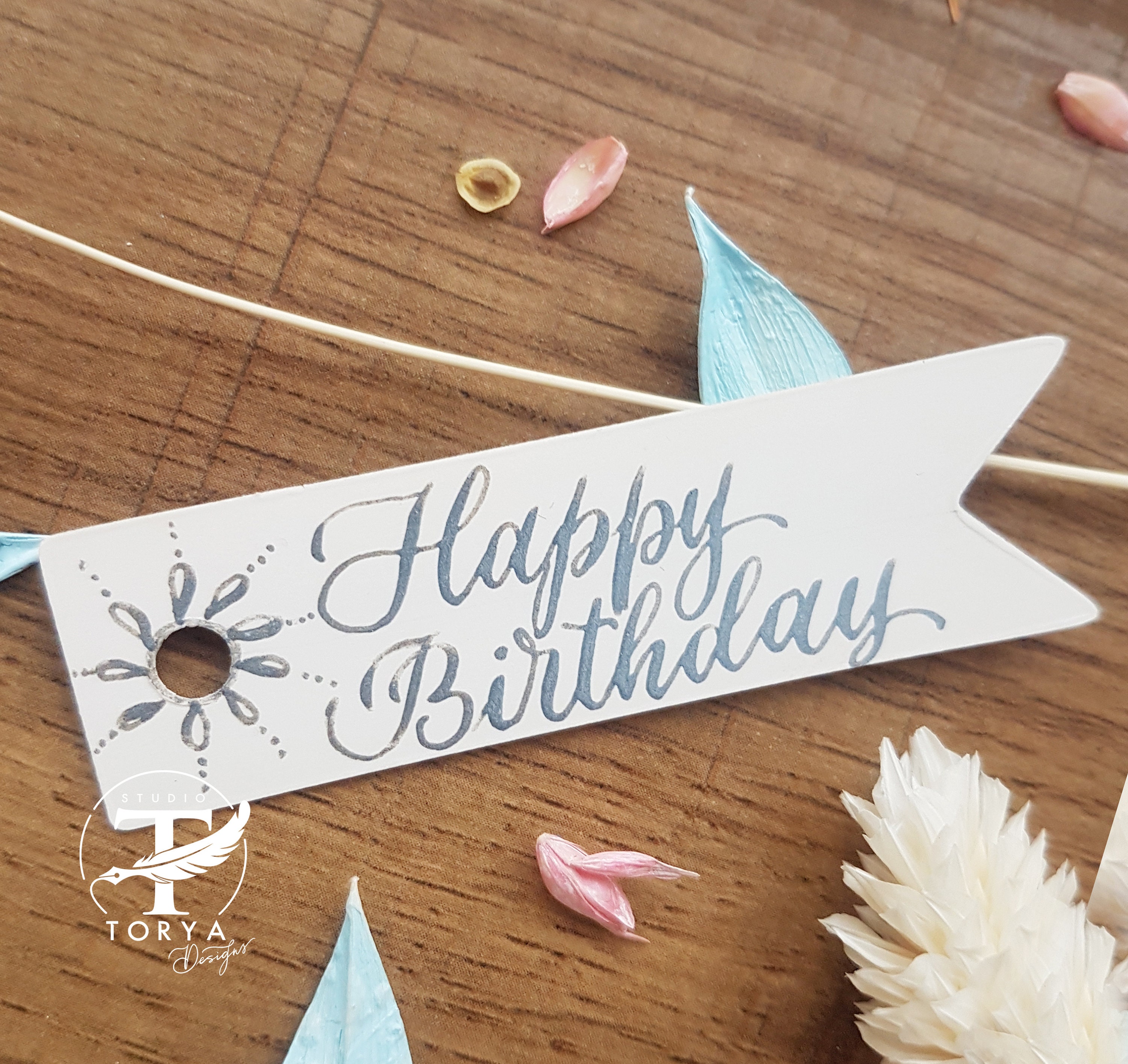 Custom Mini Gift Tags Personalised Calligraphy Flag Gifts Tags Wedding ...