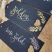 Calligraphy Custom Black Tags, Personalised Name Tags, Custom Gift Tags ...