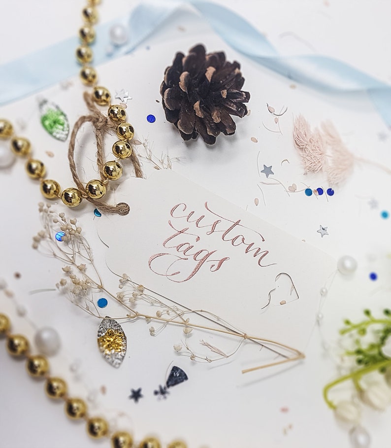 Personalised Calligraphy Gift Tags Custom Gift Tags | Etsy