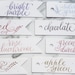 Custom Mini Gift Tags Personalised Calligraphy Flag Gifts Tags Wedding ...