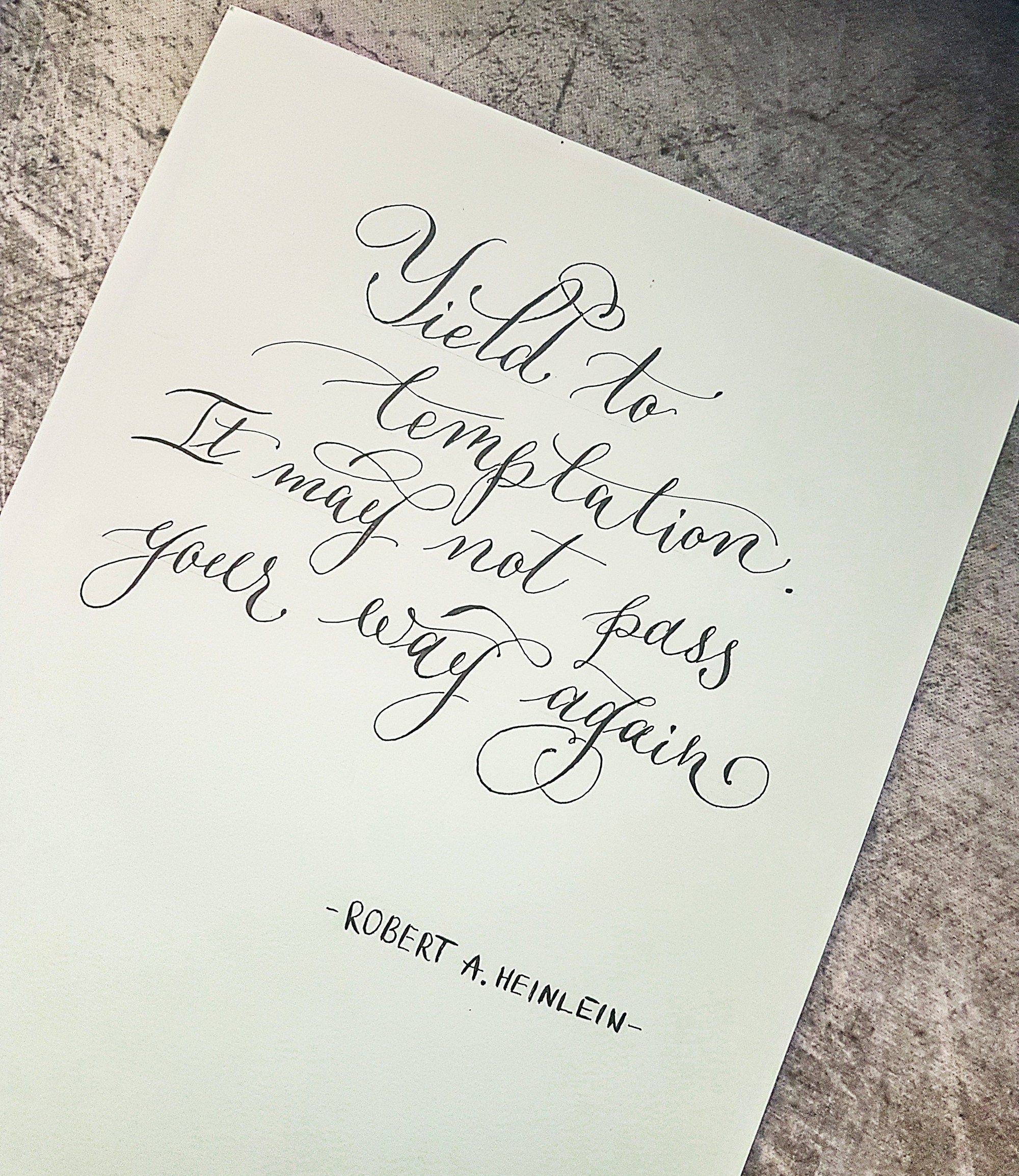 A5 Custom Calligraphy Card Personalised Wedding Gift Card | Etsy