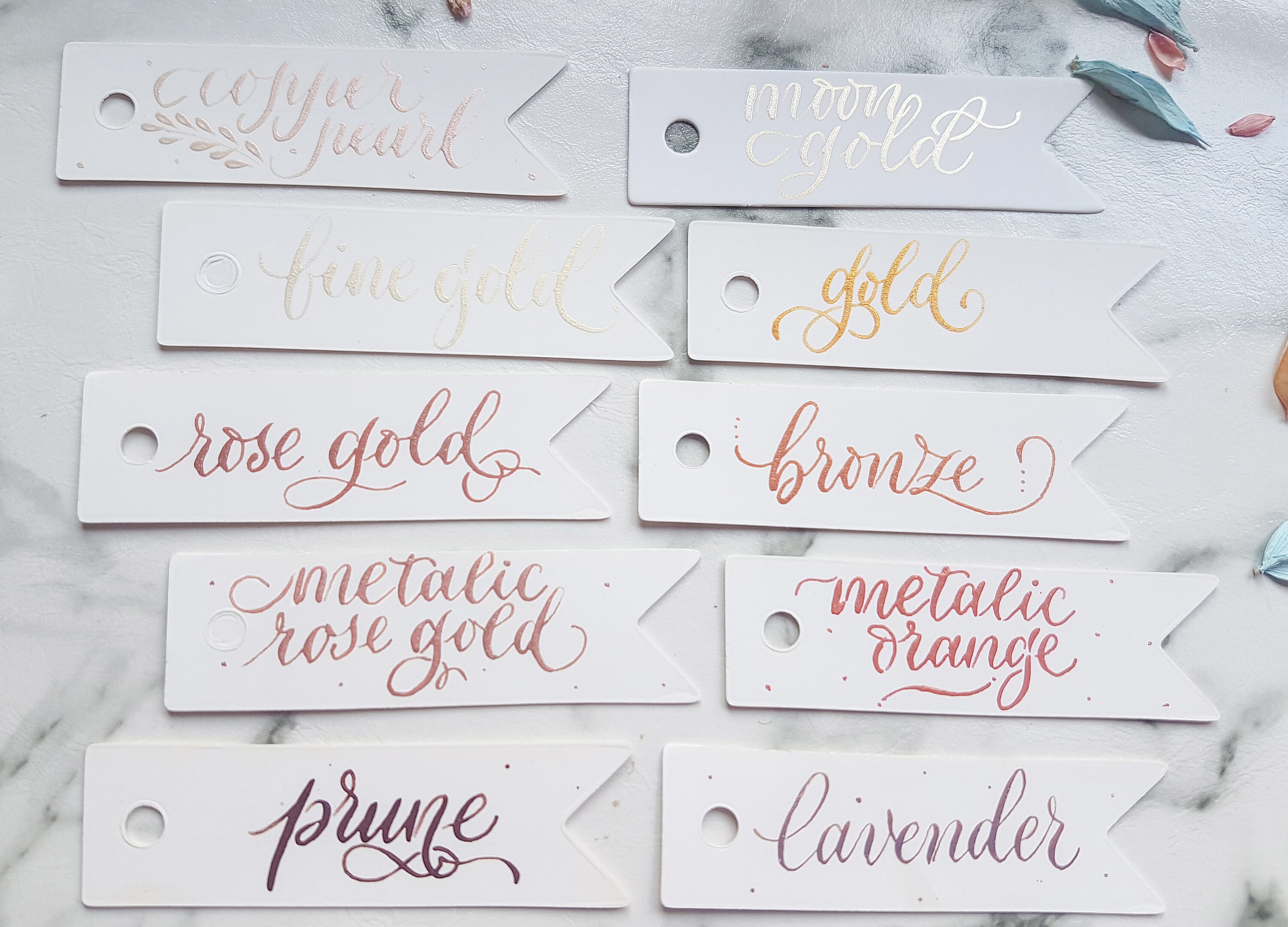 Calligraphy Custom Tags Happy Birthday Gift Tags Custom | Etsy