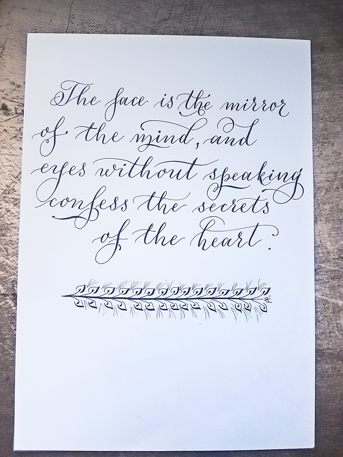 A5 Custom Calligraphy Card Personalised Wedding Gift Card | Etsy