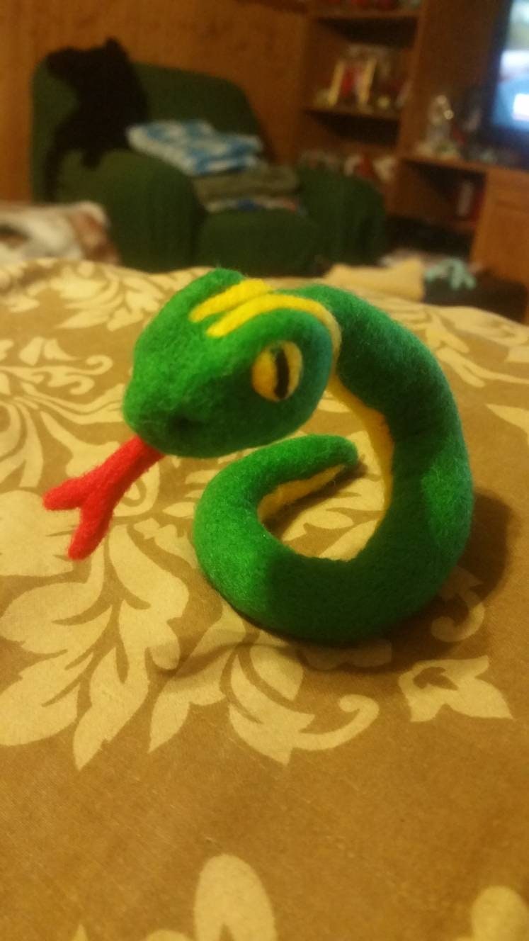 Posable Needle Felted Snake - Etsy