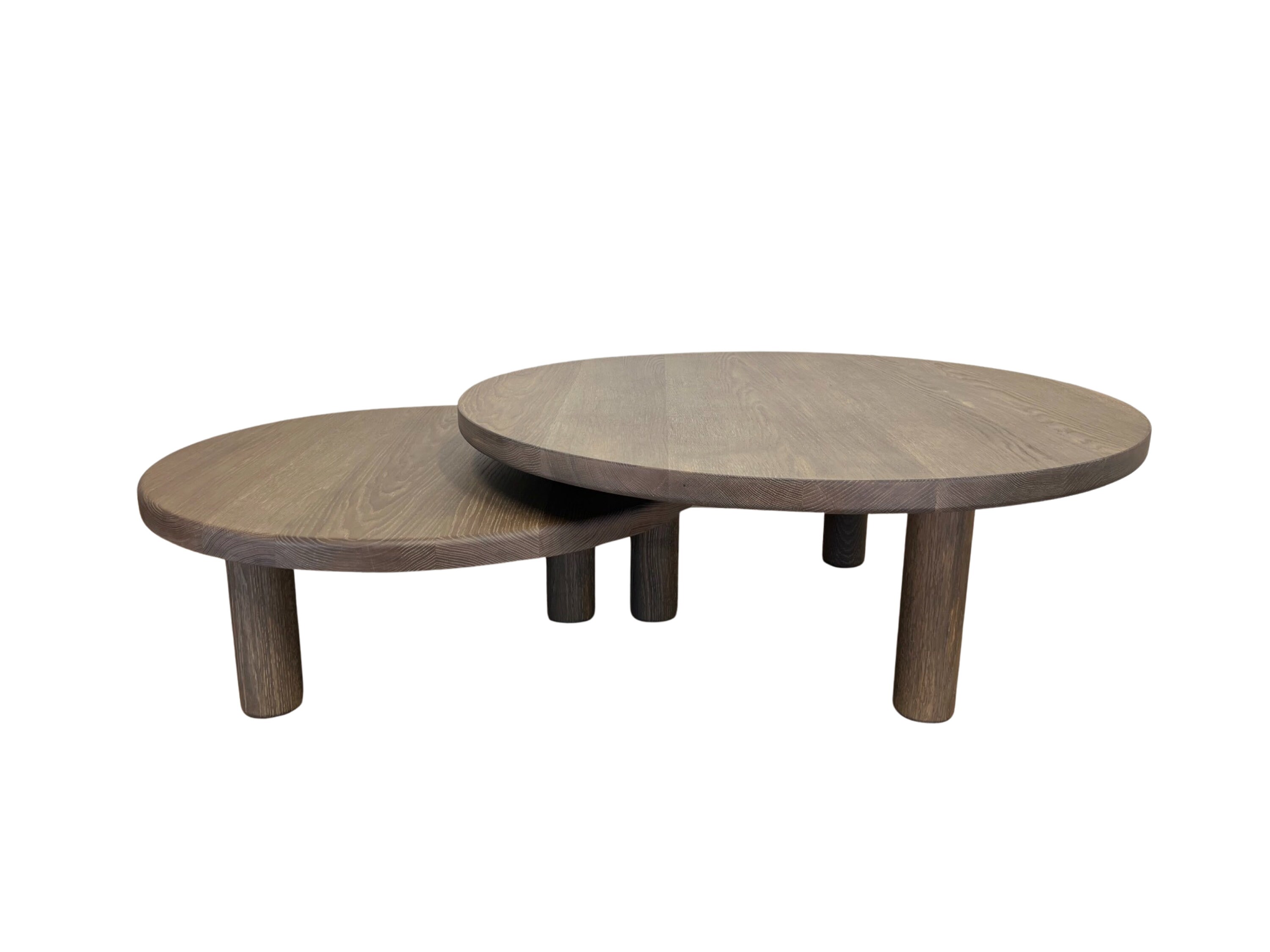 TETHER OAK Nesting Coffee Table Set - Etsy