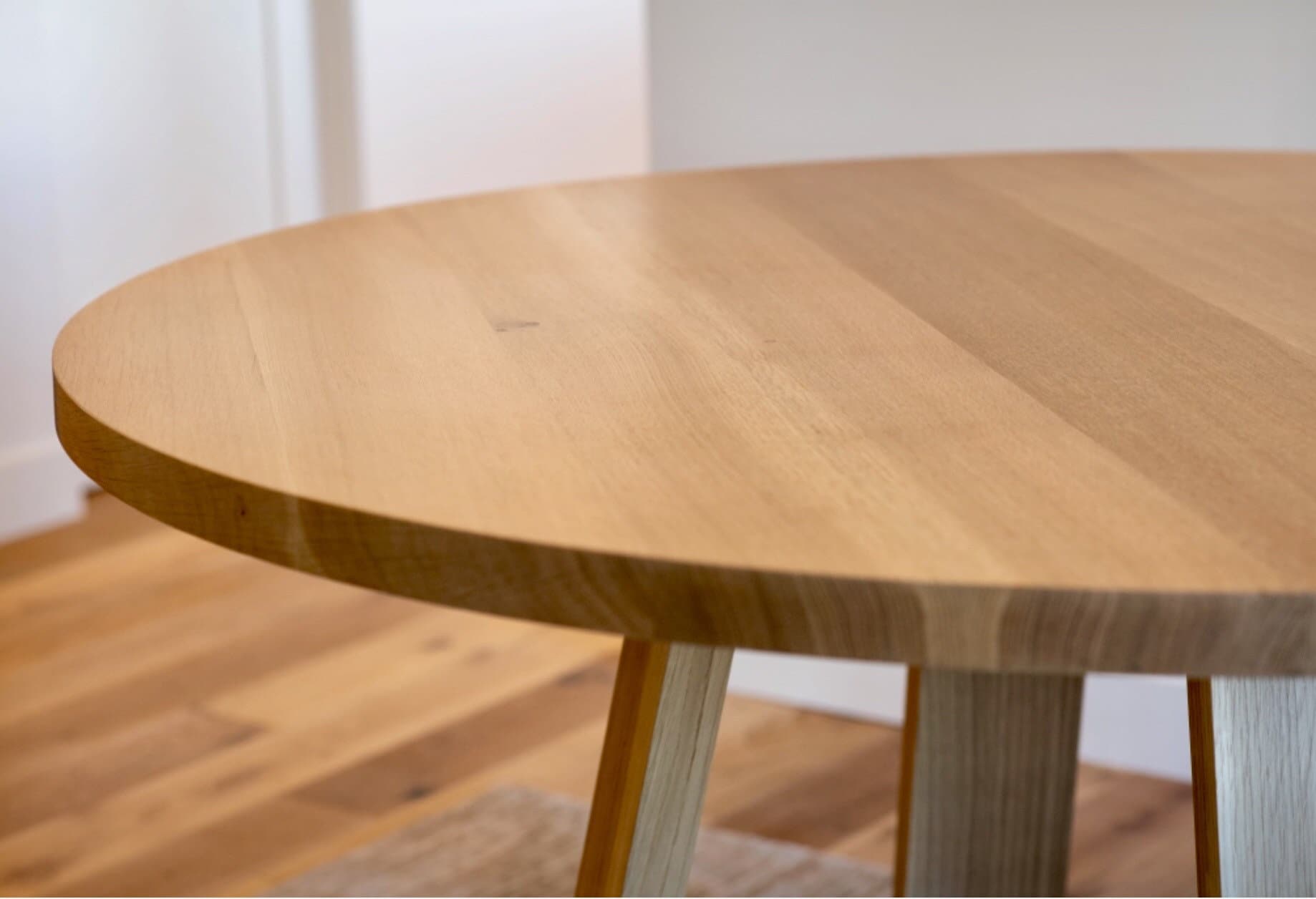 PUNTA PERFECTA White Oak Round Dining Table - Etsy UK