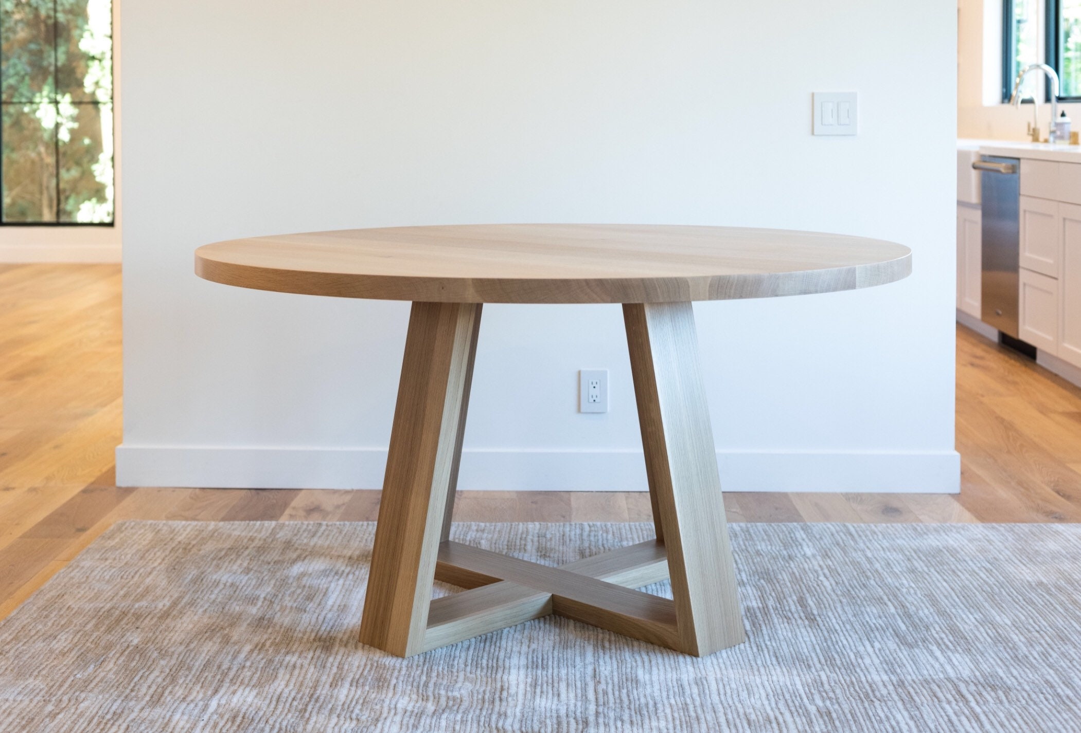 PUNTA PERFECTA White Oak Round Dining Table - Etsy