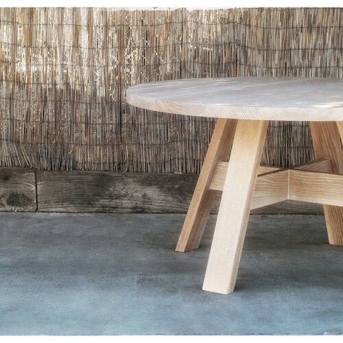 PUNTA PERFECTA White Oak Round Dining Table | Etsy