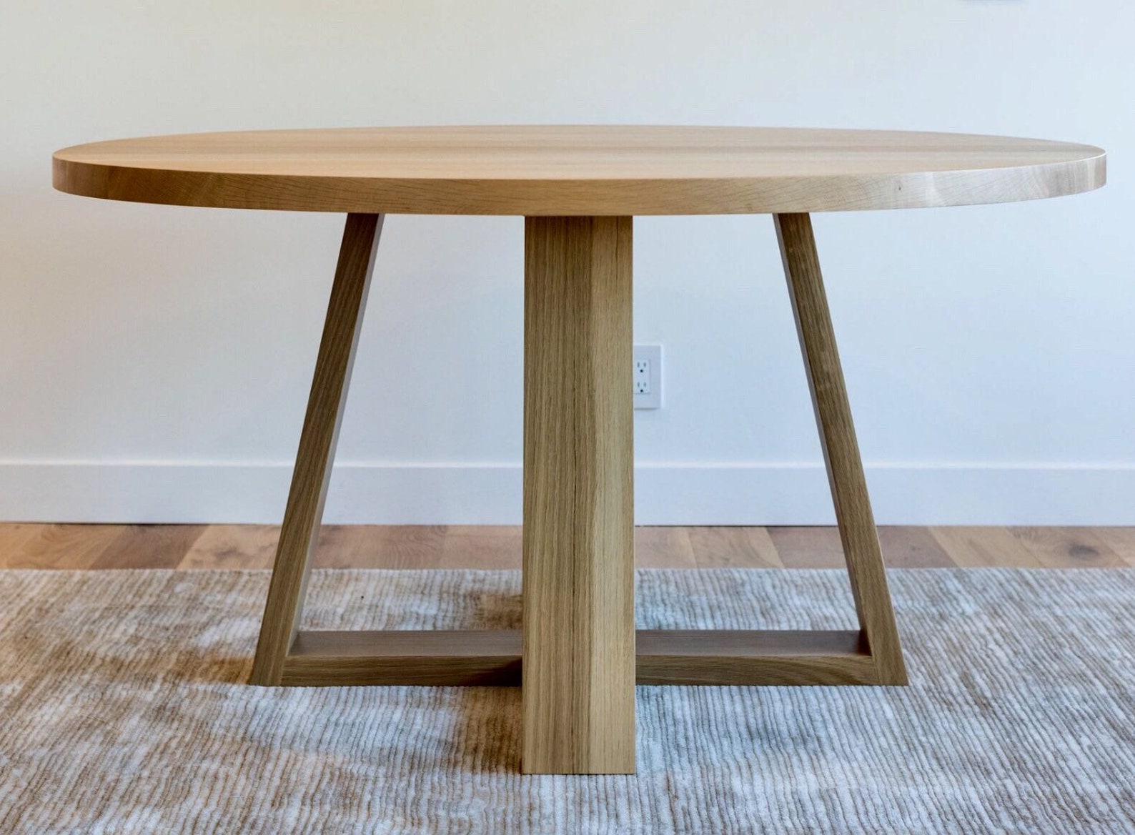 PUNTA PERFECTA White Oak Round Dining Table - Etsy