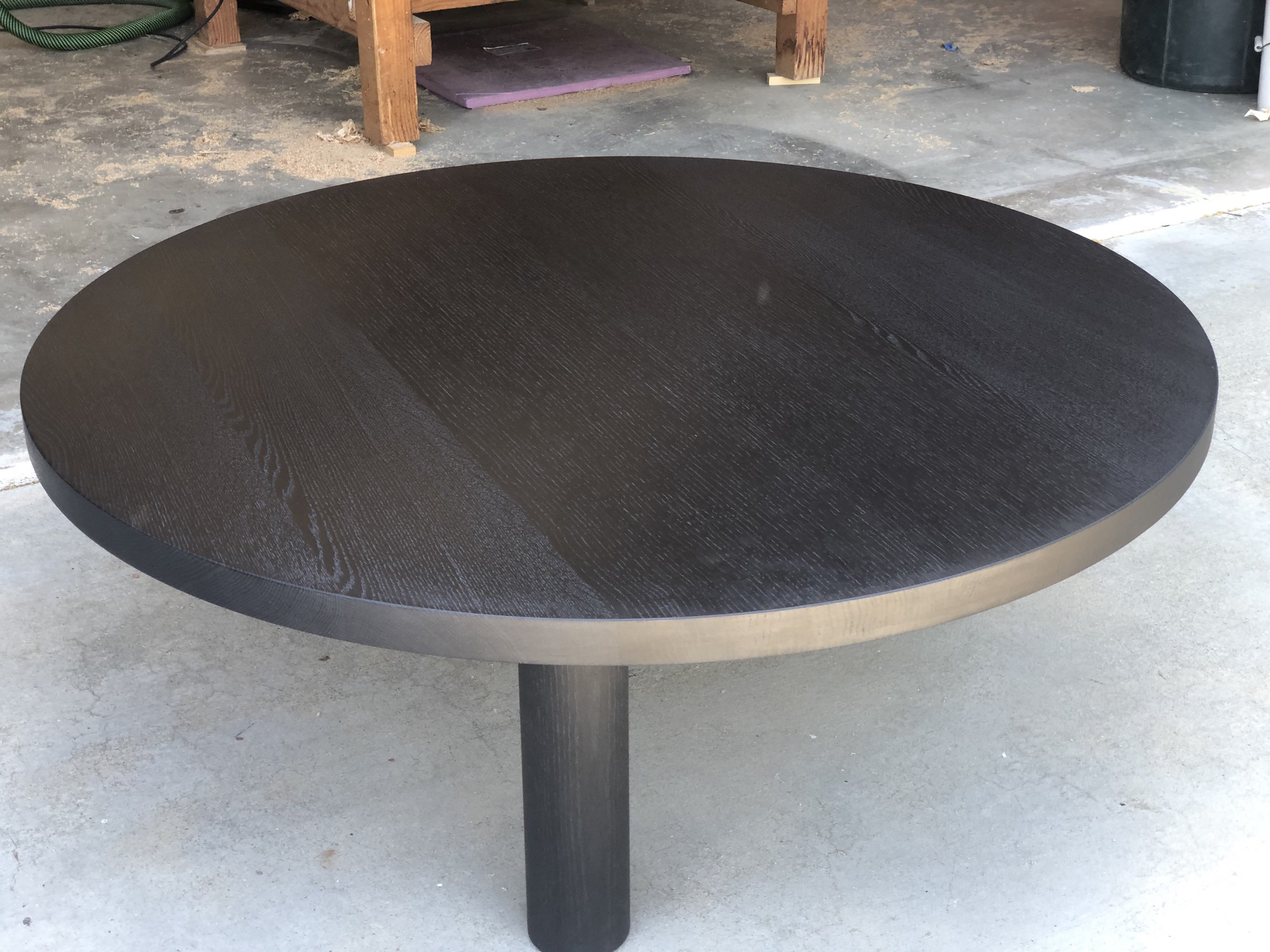 The Del Mar Black Round Coffee Table - Etsy
