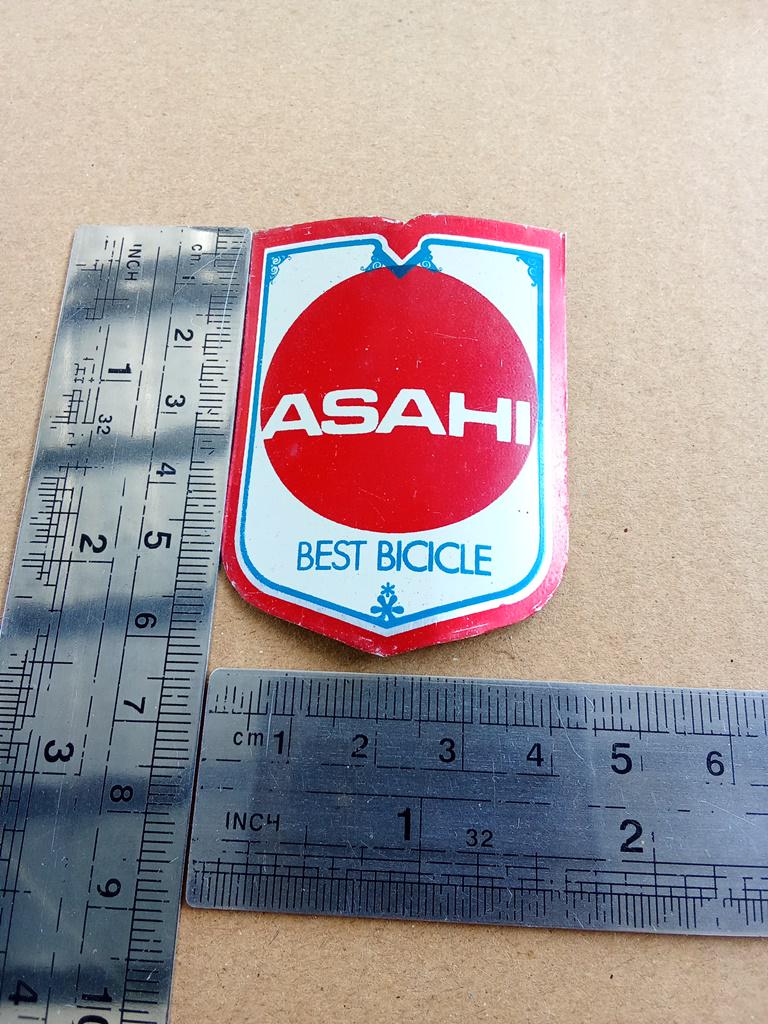 ASAHI Japan Best Bicicle Head Badge Emblem Vintage Bicycle NOS - Etsy
