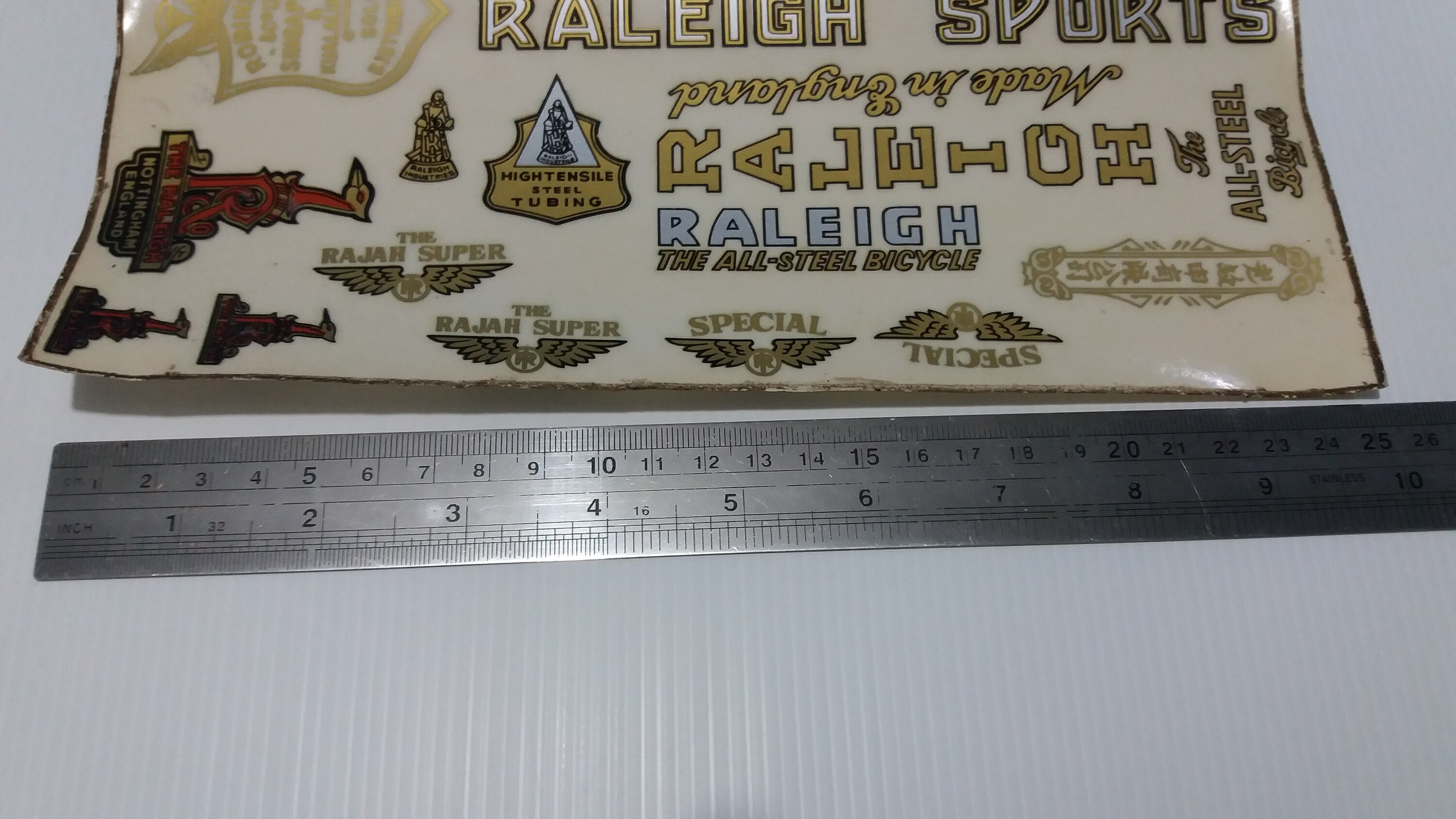 Raleigh bike decals store