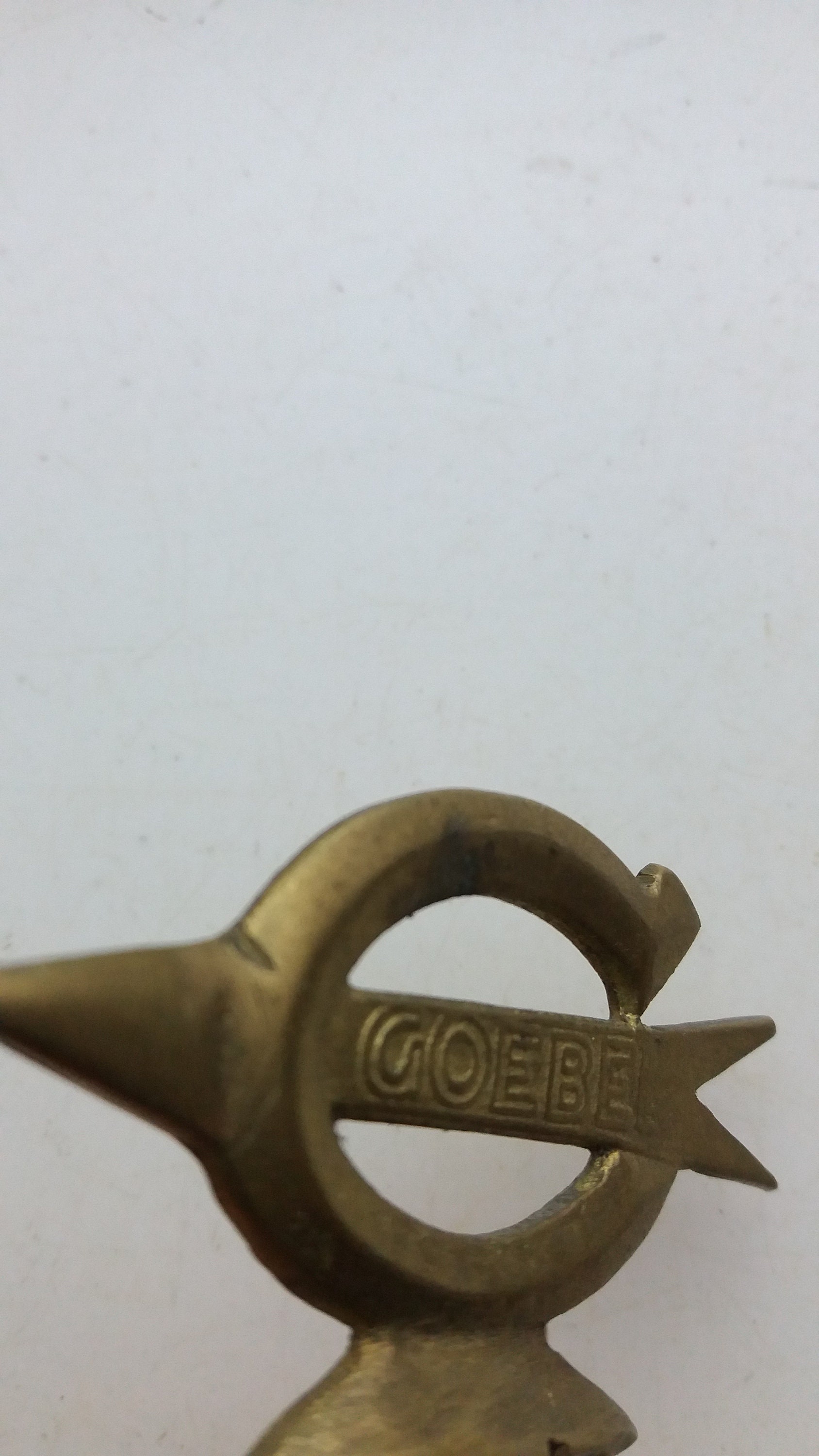 GOEBEL Brass Bicycle Motorcycle Front Mudguard Emblem Badge - Etsy