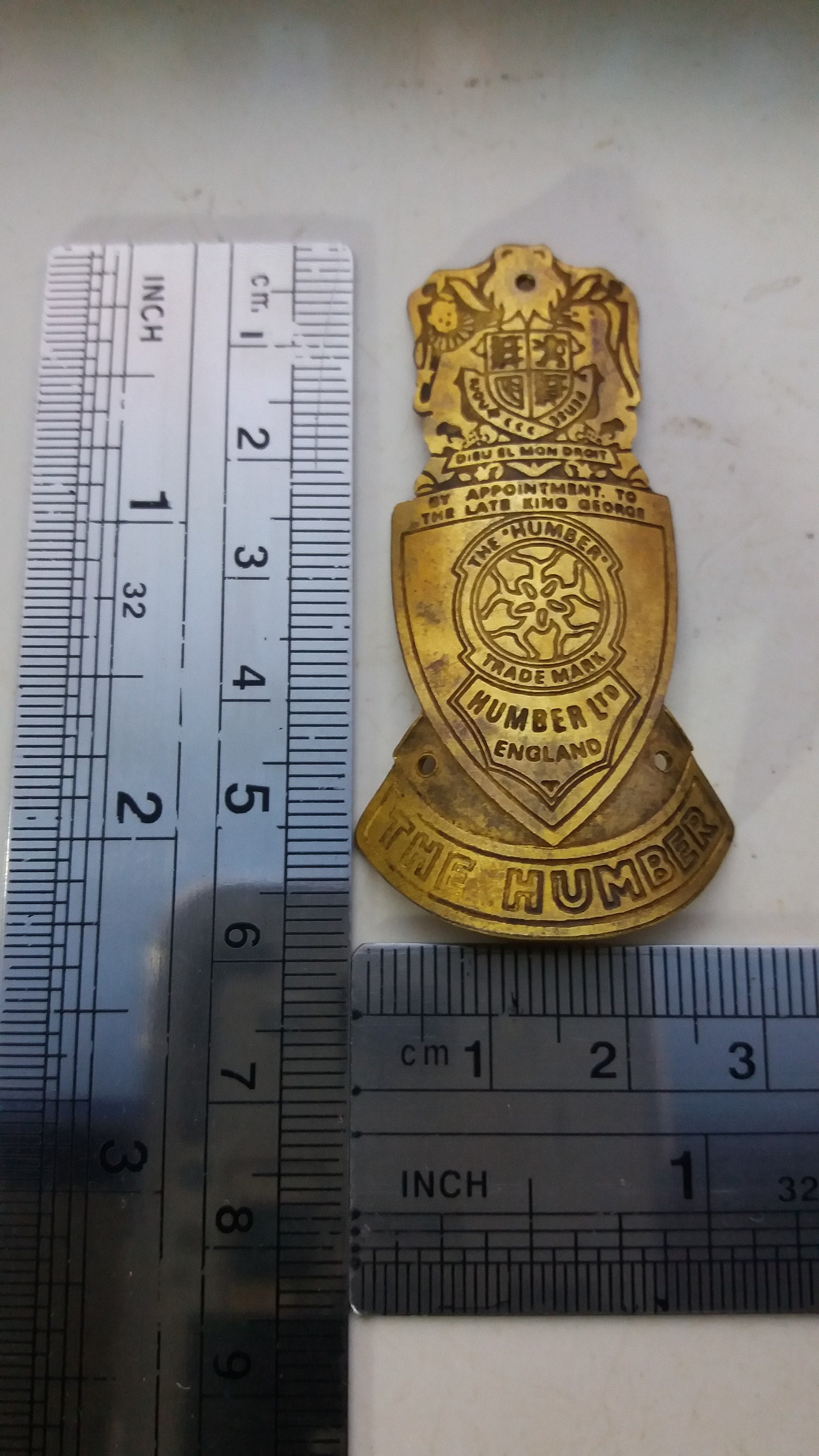 The Humber Brass Head Badge Emblem for Humber Vintage Bicycle - Etsy