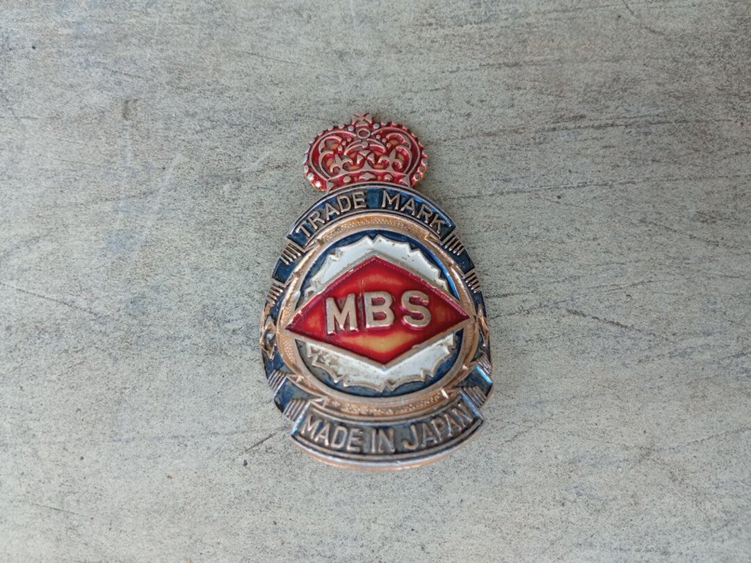 Original Used MBS Aluminum Emblem Head Badge for Vintage Bicycle - Etsy