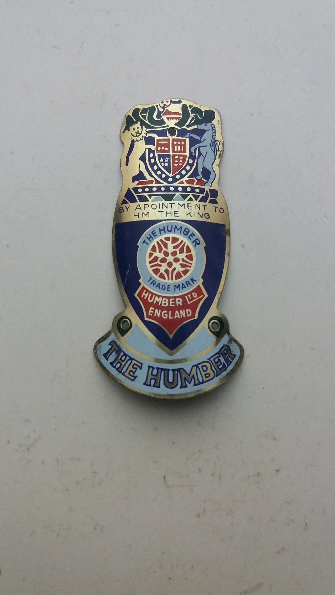 The Humber Aluminum Color Head Badge Emblem for Humber Vintage Bicycle ...