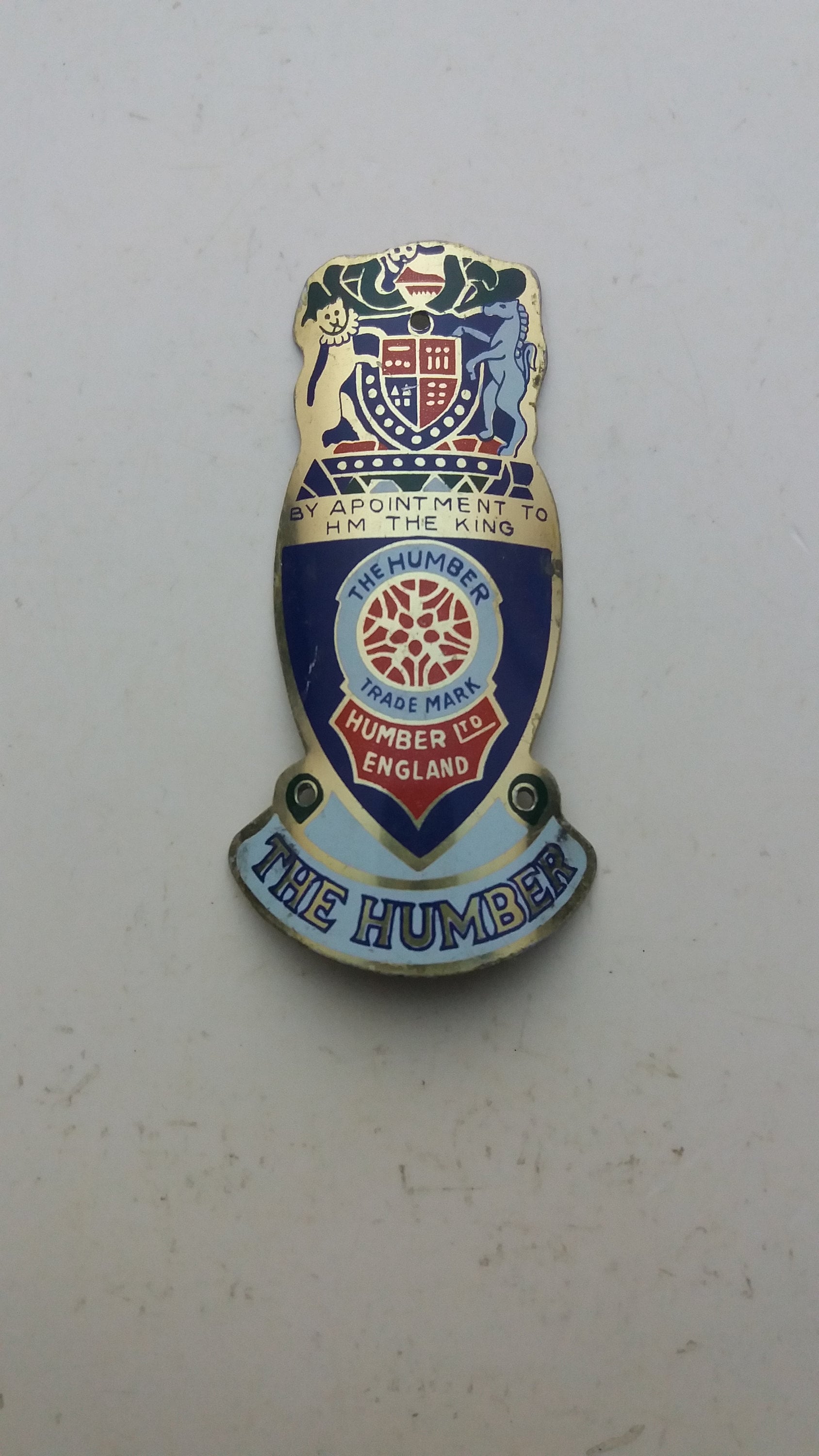The Humber Aluminum Color Head Badge Emblem for Humber Vintage Bicycle ...