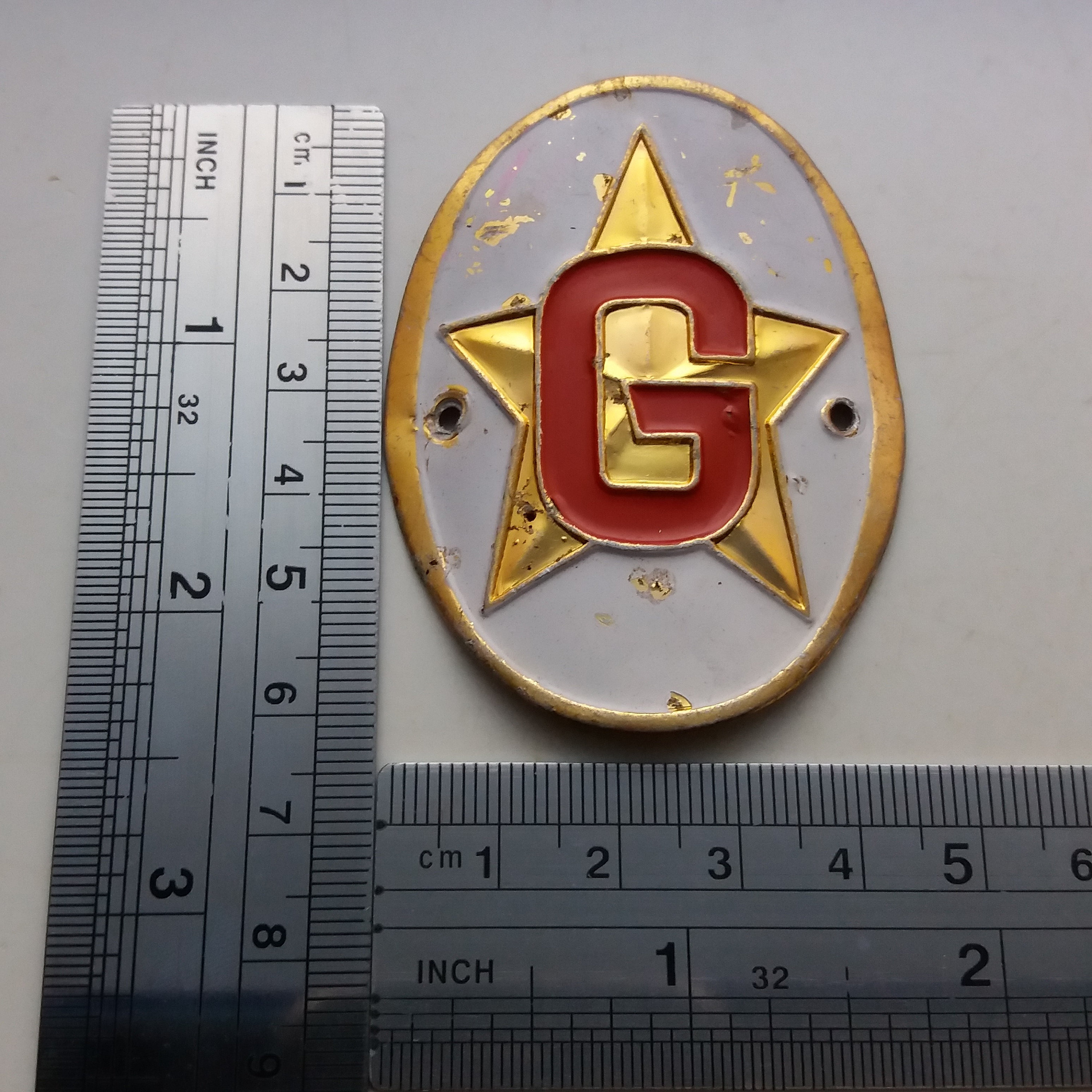 Original Used G Star Emblem Head Badge for Vintage Bicycles - Etsy
