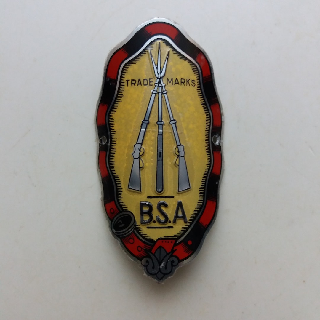 Vintage Emblem Head Badge BSA Bicycle NOS Free Shipping - Etsy