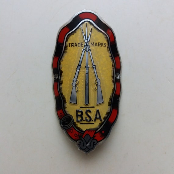 Vintage Emblem Head Badge BSA Bicycle NOS - Etsy