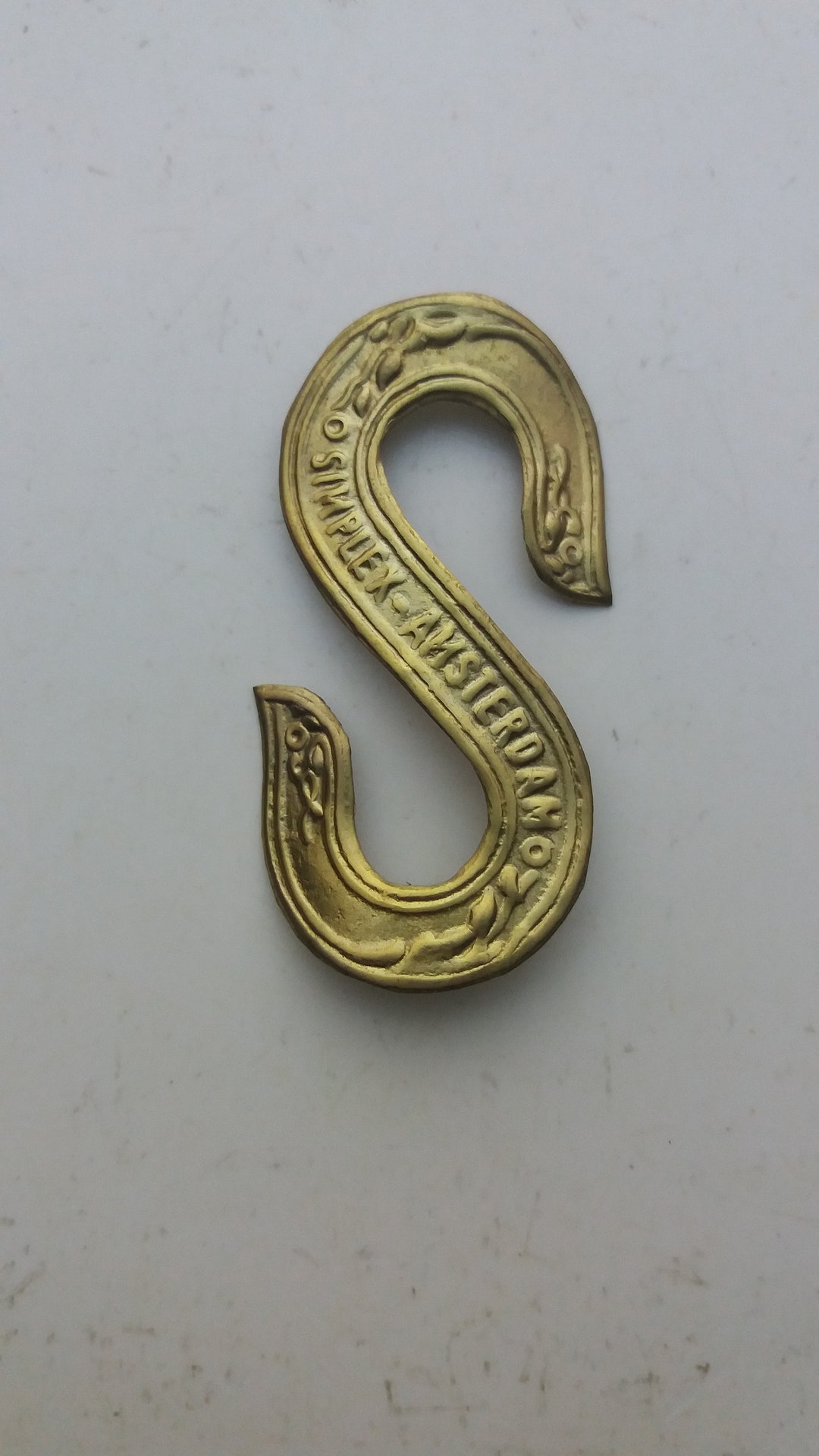 SIMPLEX Brass Embossed Head Badge Emblem for Simplex Vintage Bicycle - Etsy